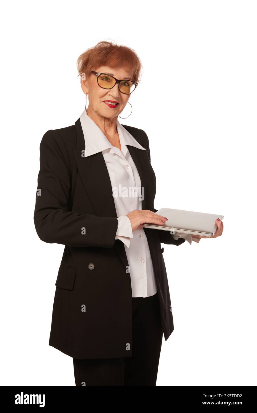 Portrait of confident senior executive manager. Stylish middle age ...