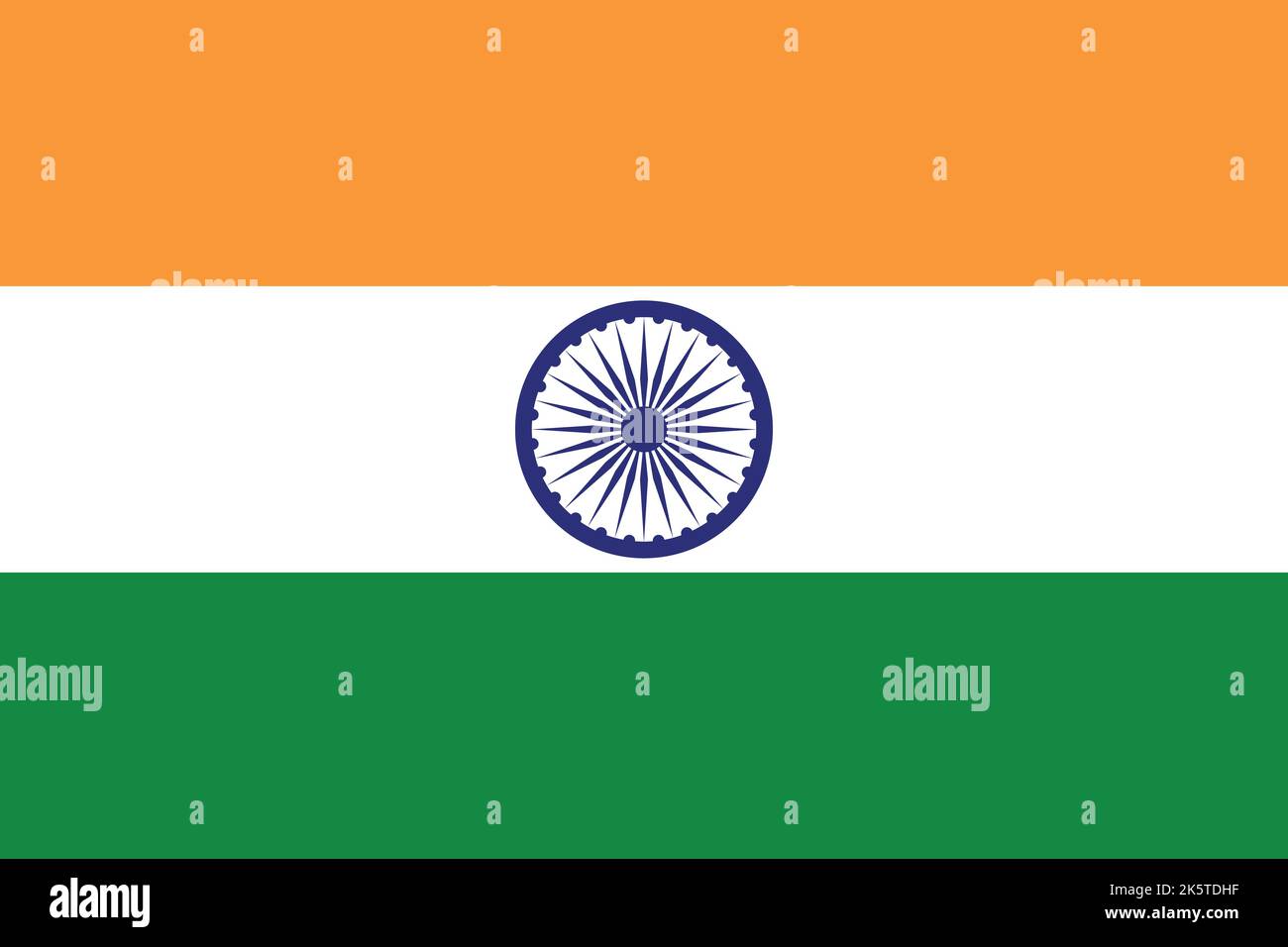 Flag of India vector illustration Stock Vector Image & Art - Alamy