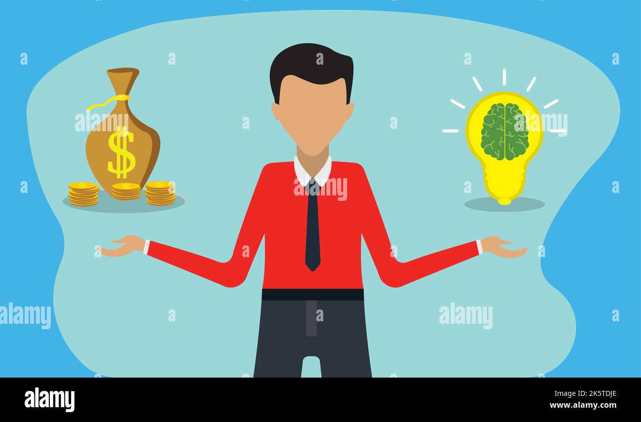 Decision making concept positive Stock Vector Images - Alamy