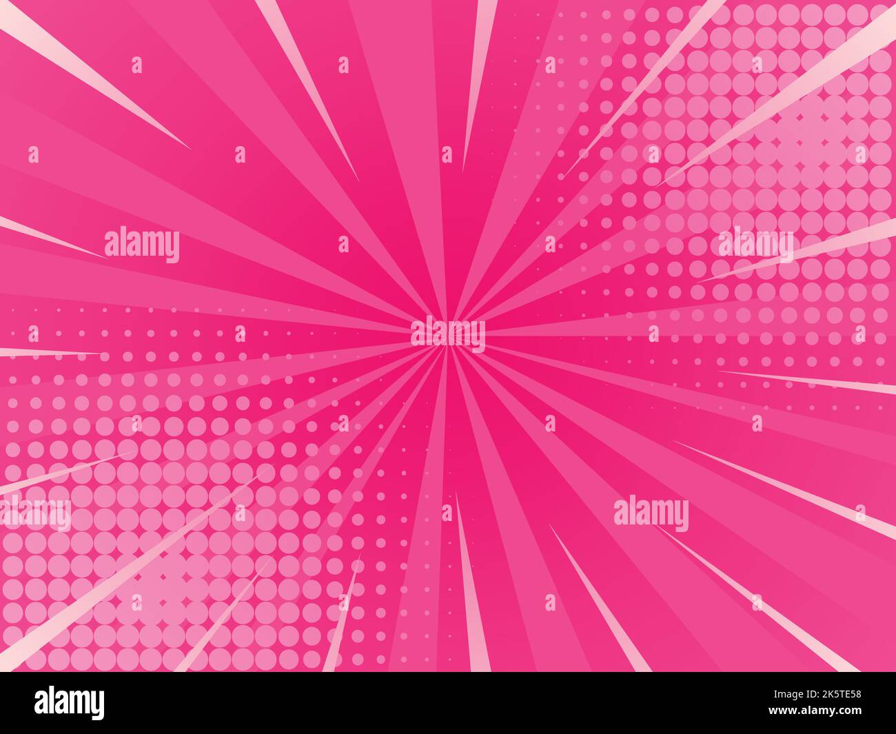 Pink Pop art Background, comic style. Retro style. vector graphic ...