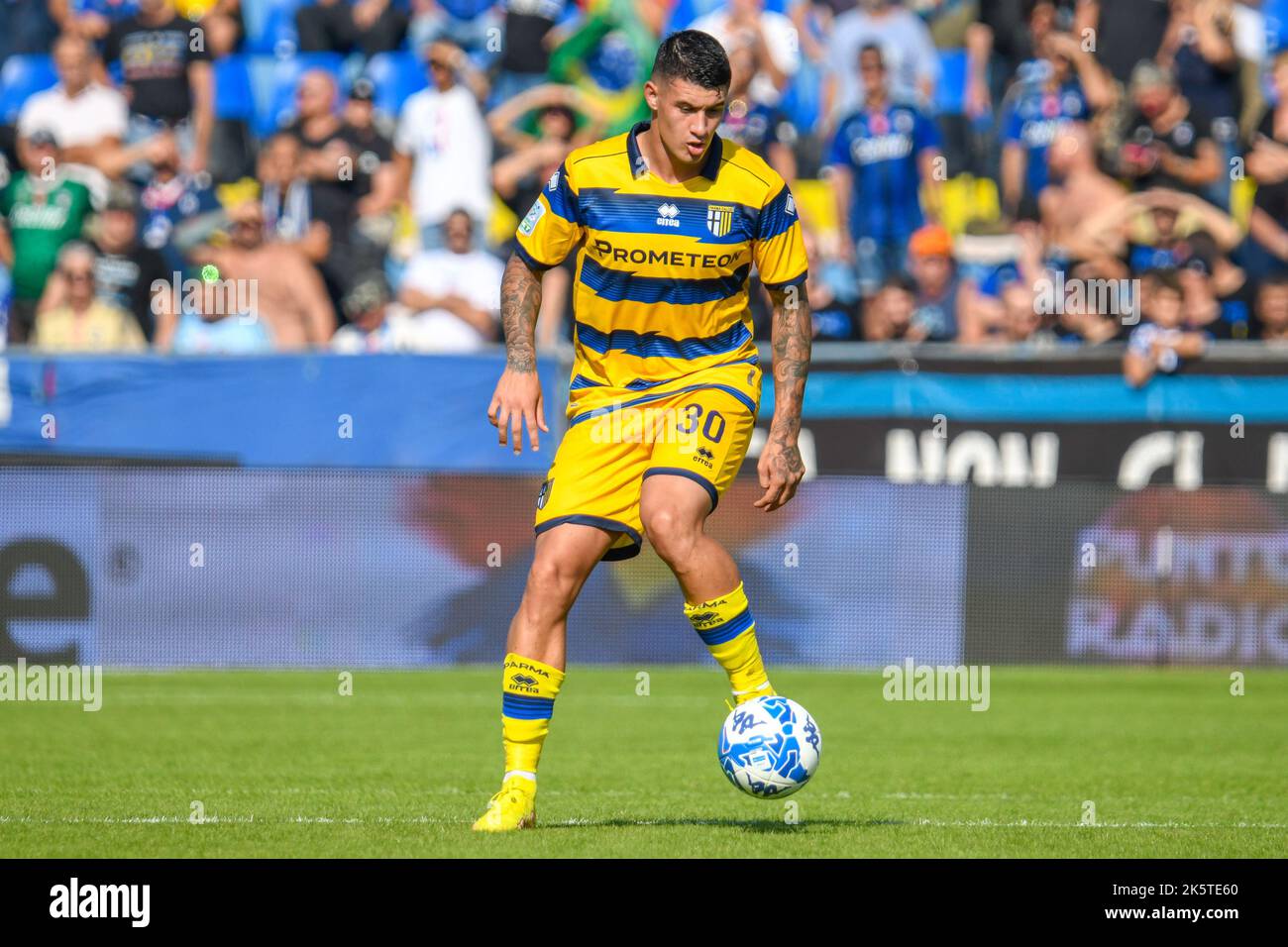 Arena Garibaldi, Pisa, Italy, October 08, 2022, Parma's Lautaro Valenti ...