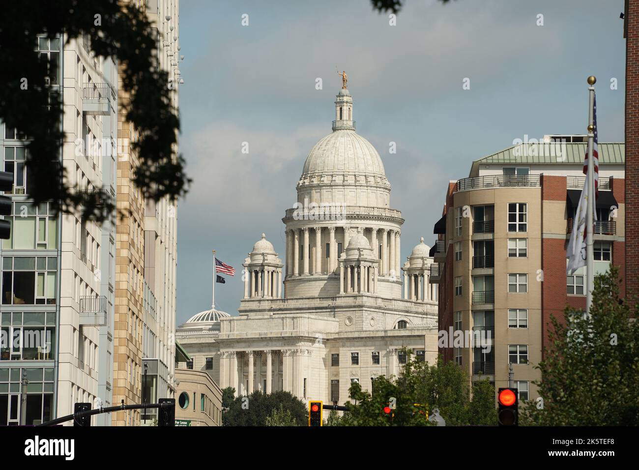 providence rhode island capital historical buildings capitol dome Stock ...