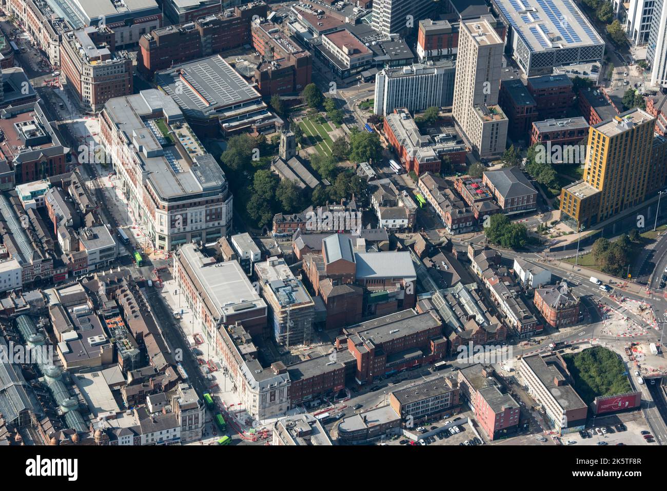 Leeds New Briggate High Street Heritage Action Zone, Leeds, 2020 Stock ...