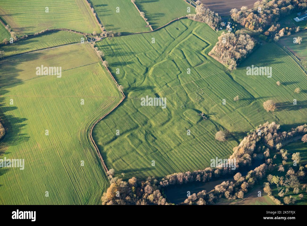 Ridge and furrow medieval hi-res stock photography and images - Alamy