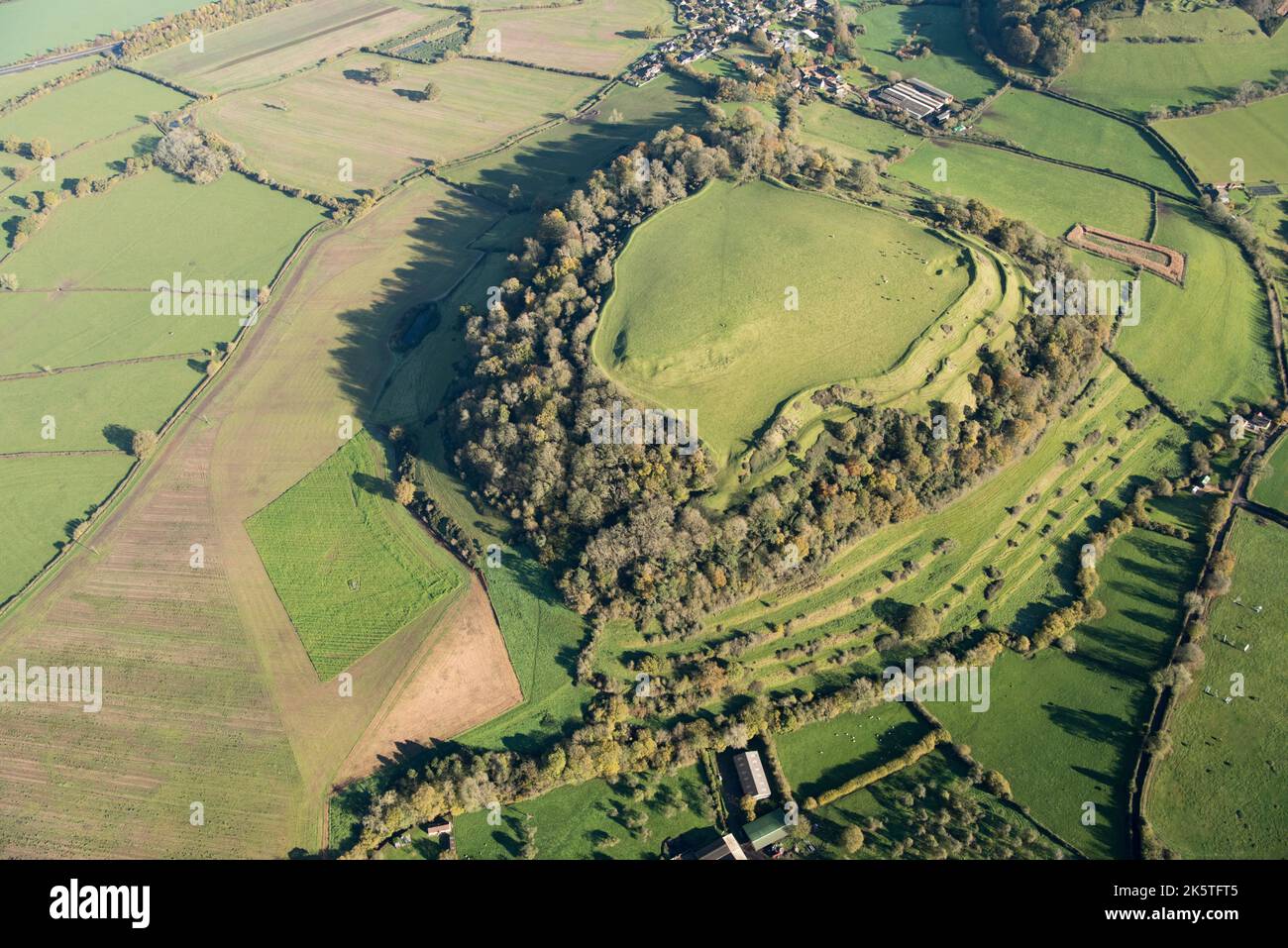 Cadbury castle aerial hi-res stock photography and images - Alamy