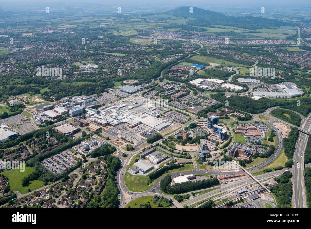 The town centre, shopping centre and New Town, Telford, Shropshire ...