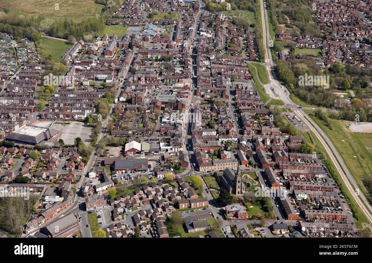 Aerial view wigan town hi-res stock photography and images - Alamy