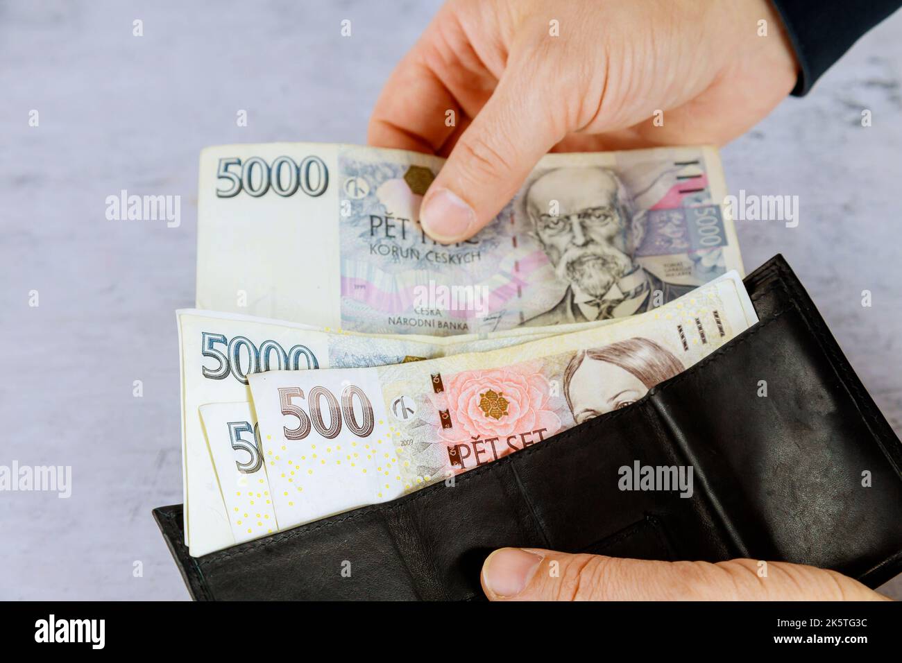 Korunas banknotes hi-res stock photography and images - Alamy