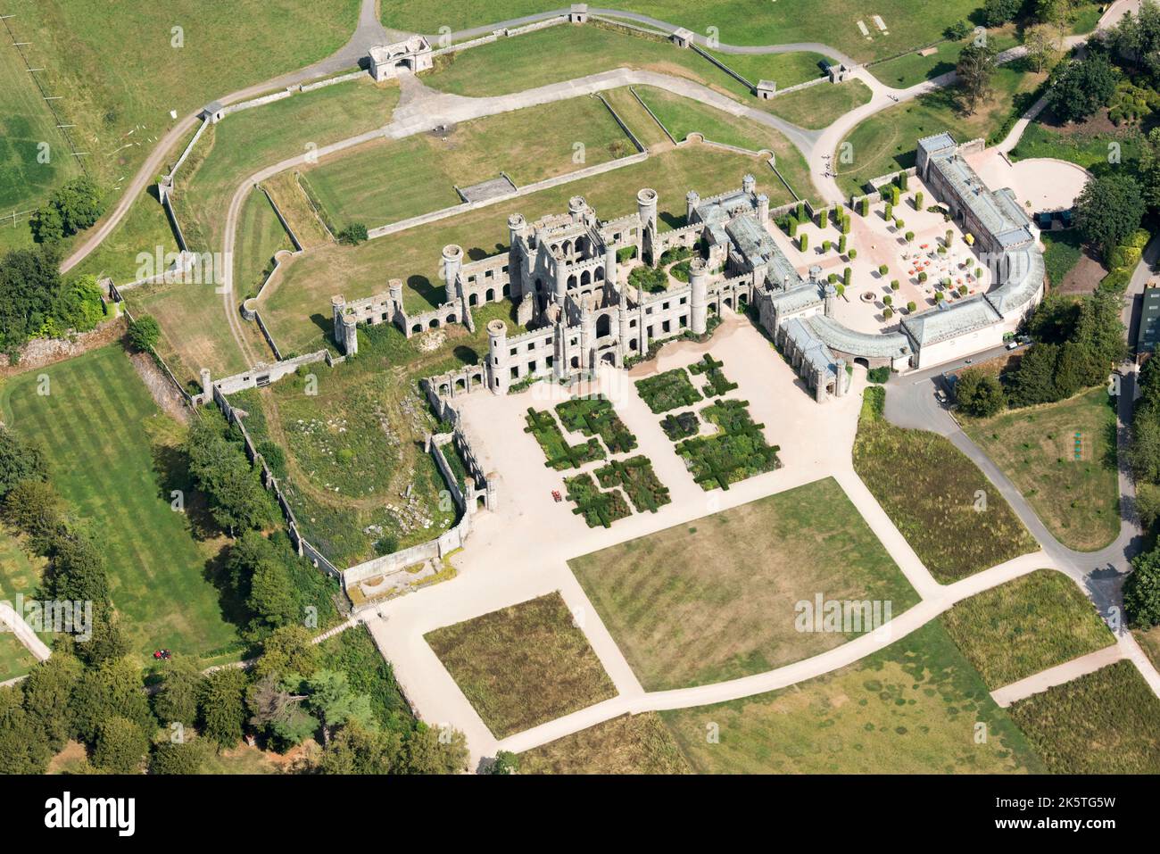 Lowther Castle, country house built as sham castle, now a ruin, Cumbria ...