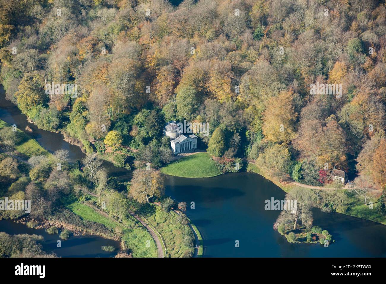 The Pantheon, a temple in Stourhead Gardens, originally called the ...