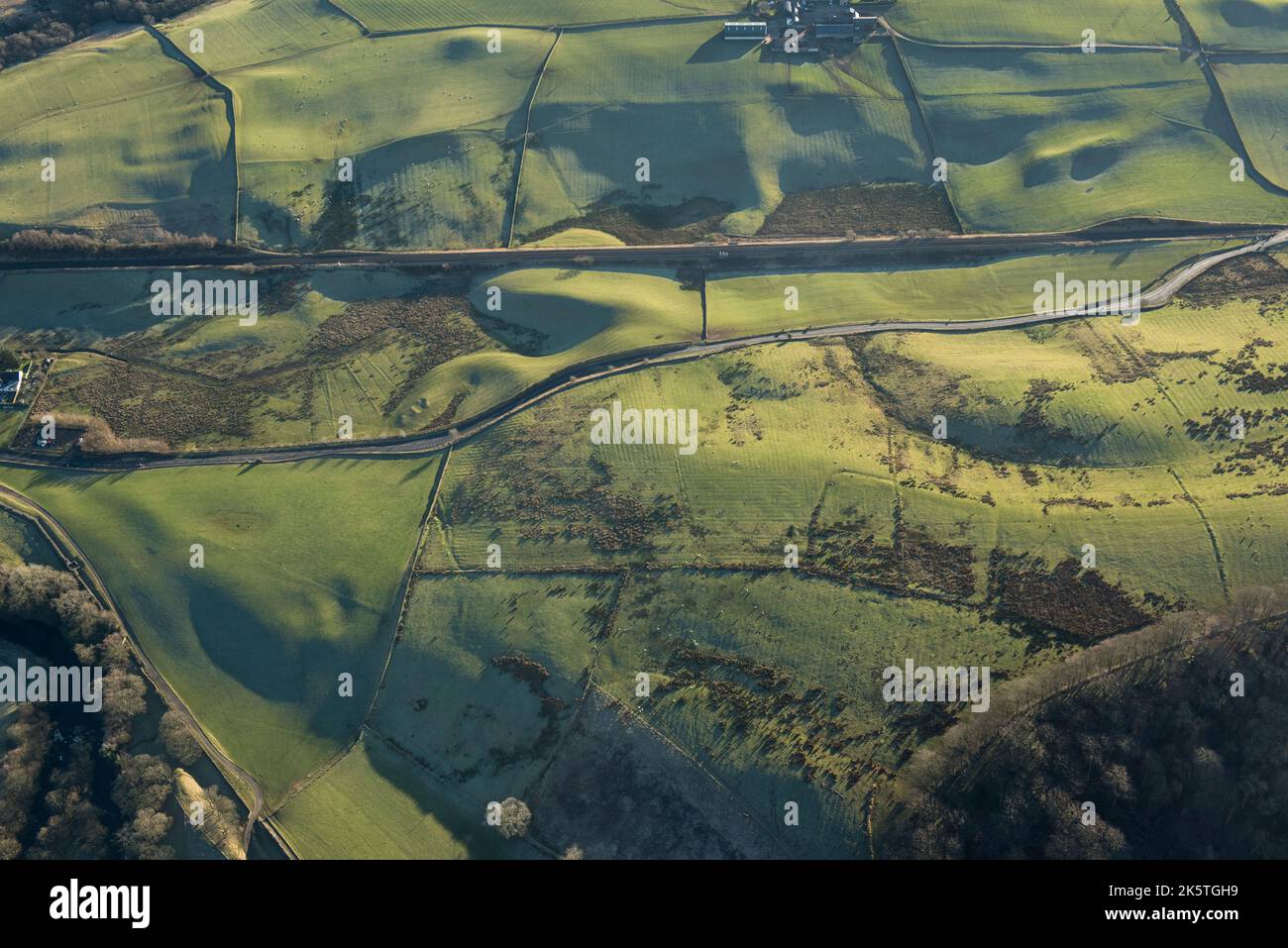 Willowford Roman temporary camp, Cumbria, 2017 Stock Photo - Alamy