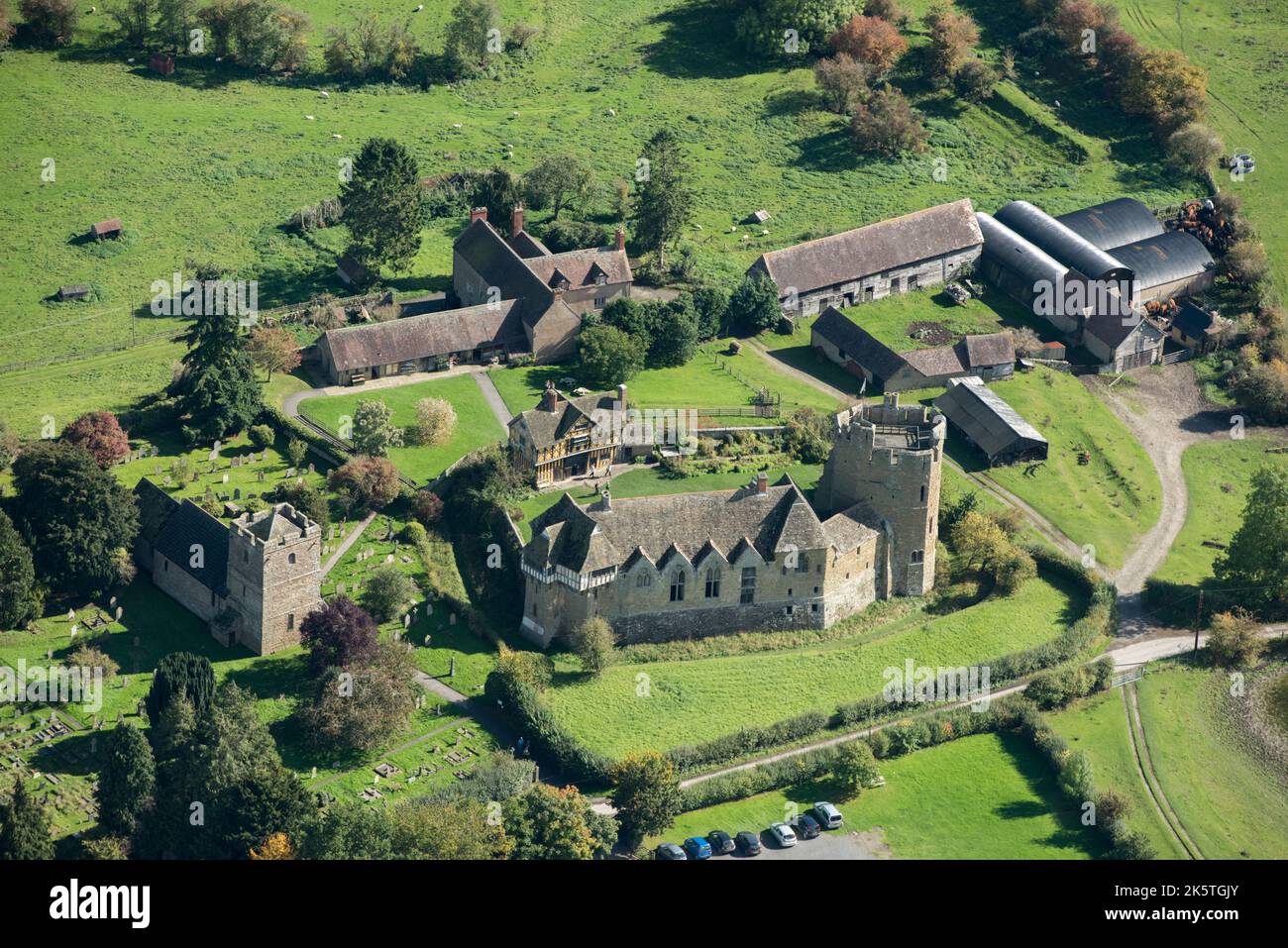 Stokesay Castle fortified manor house, Shropshire, 2017 Stock Photo - Alamy