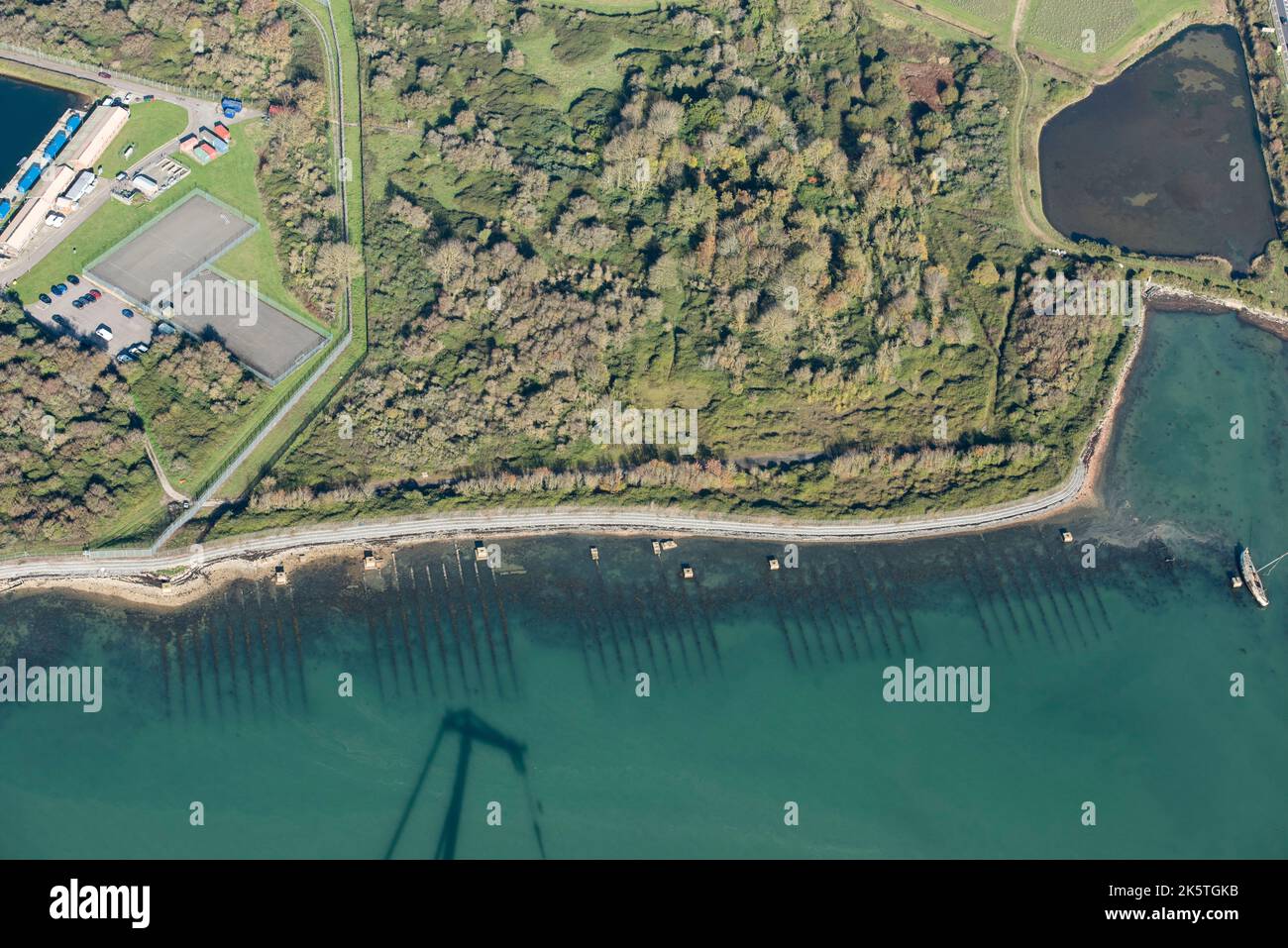 Second World War D Day landing craft slipways at Horsea Island ...