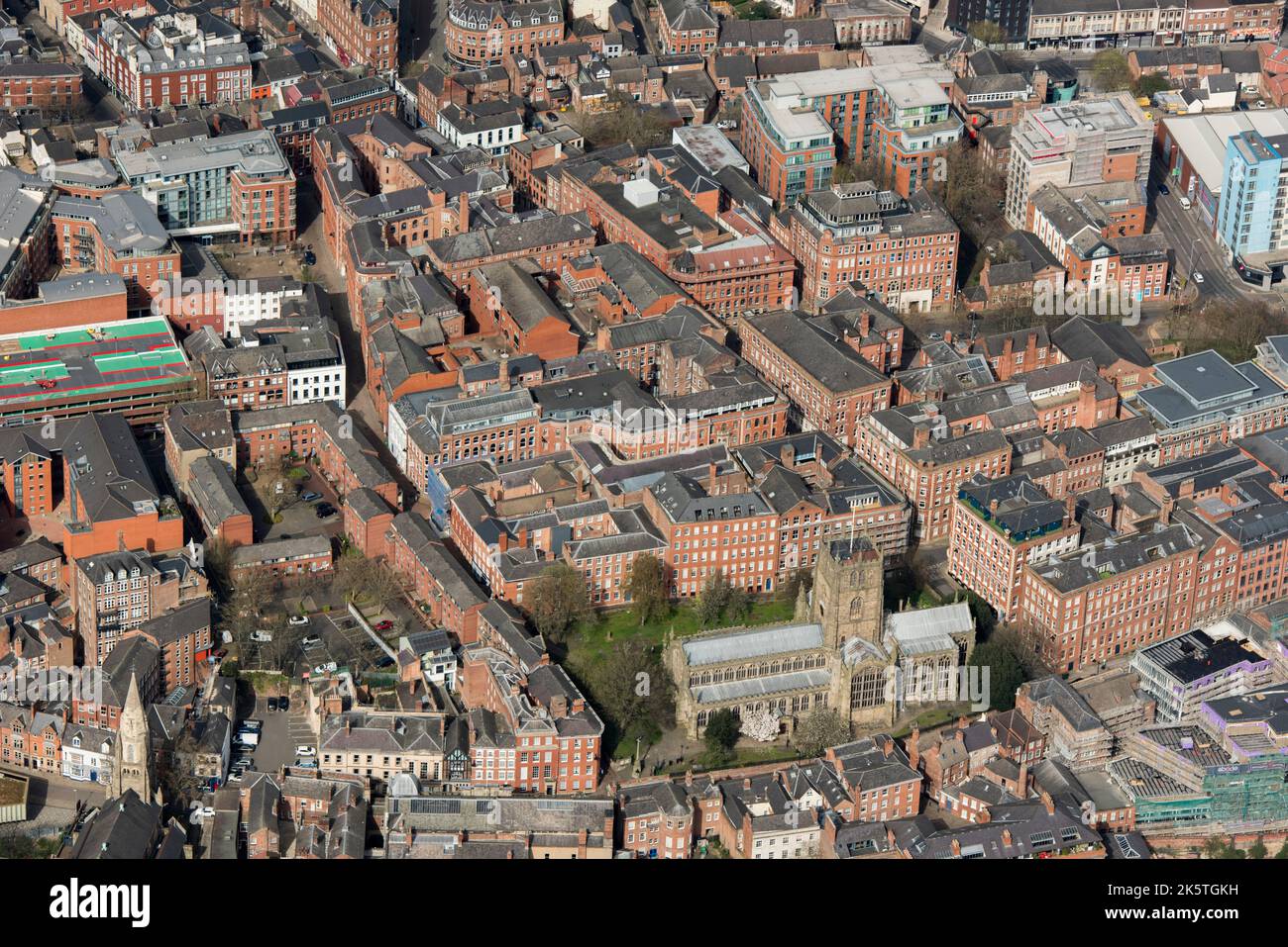 Lace market nottingham aerial hi-res stock photography and images - Alamy