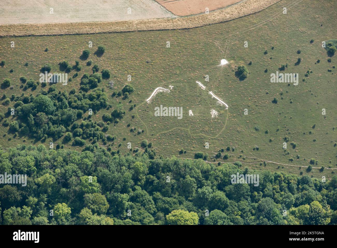 Outline chalk map of Australia probably cut by members of the ...