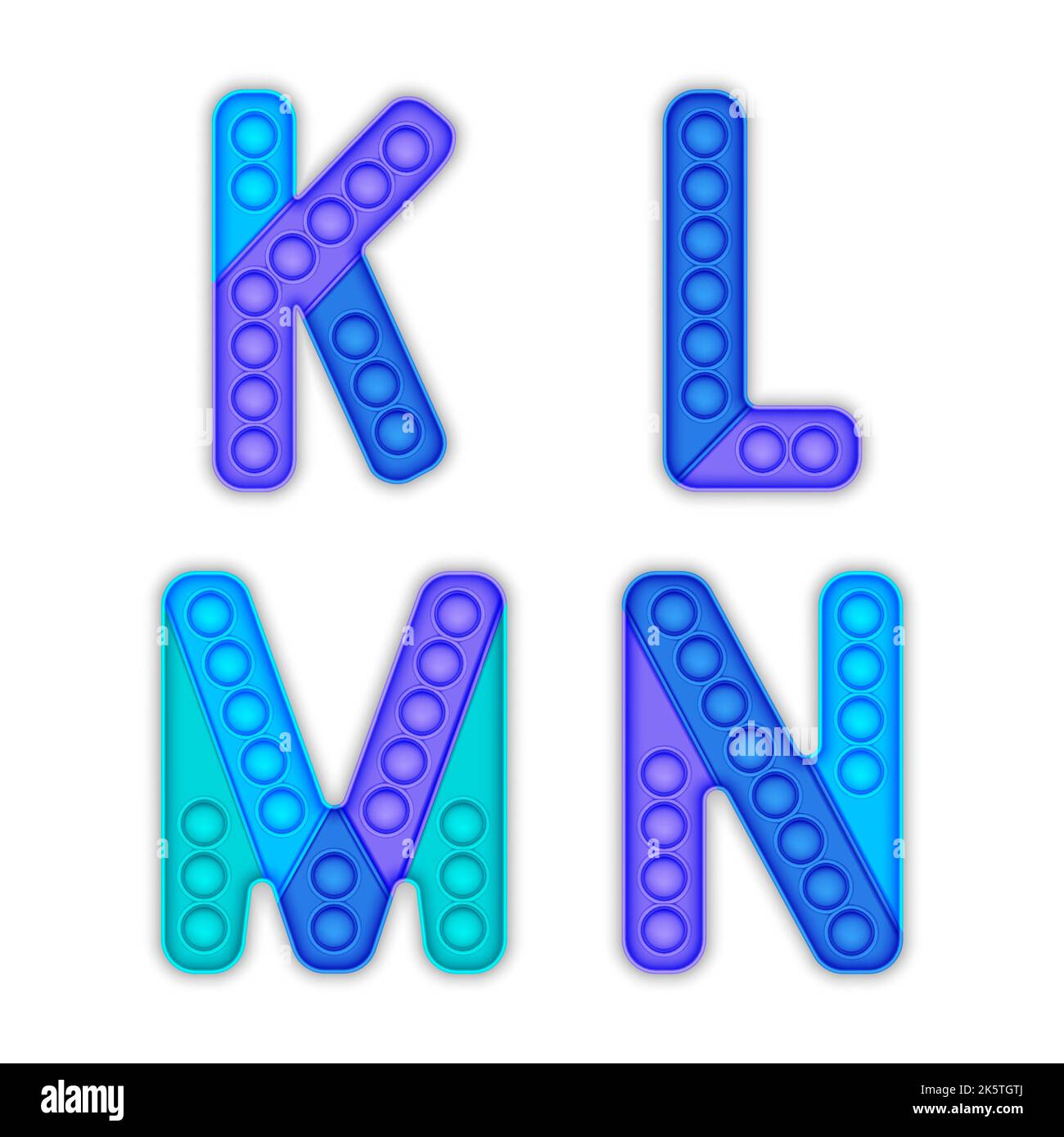 Popit alphabet Cut Out Stock Images & Pictures - Alamy