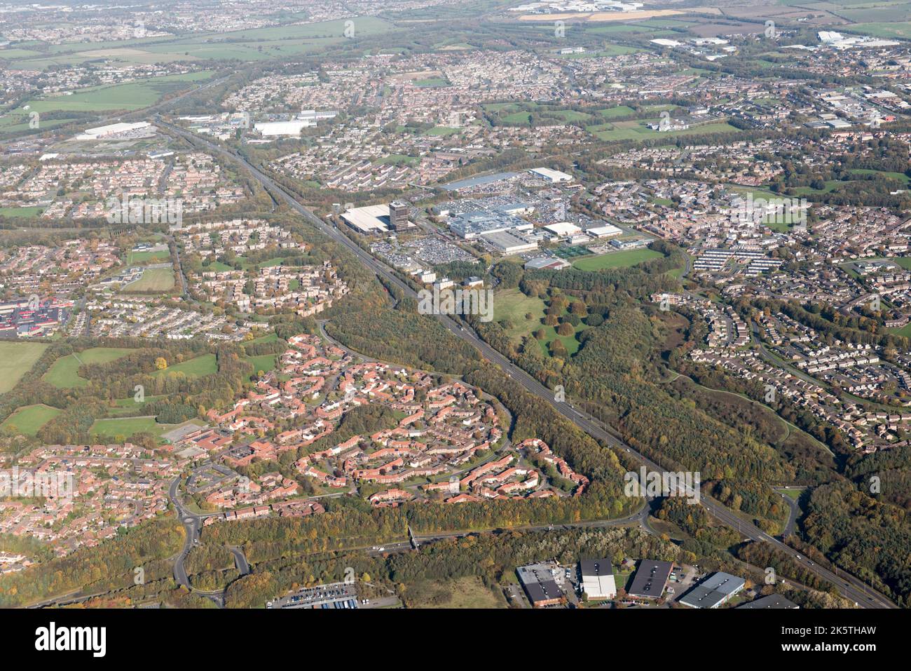 Washington tyne and wear aerial hi-res stock photography and images - Alamy