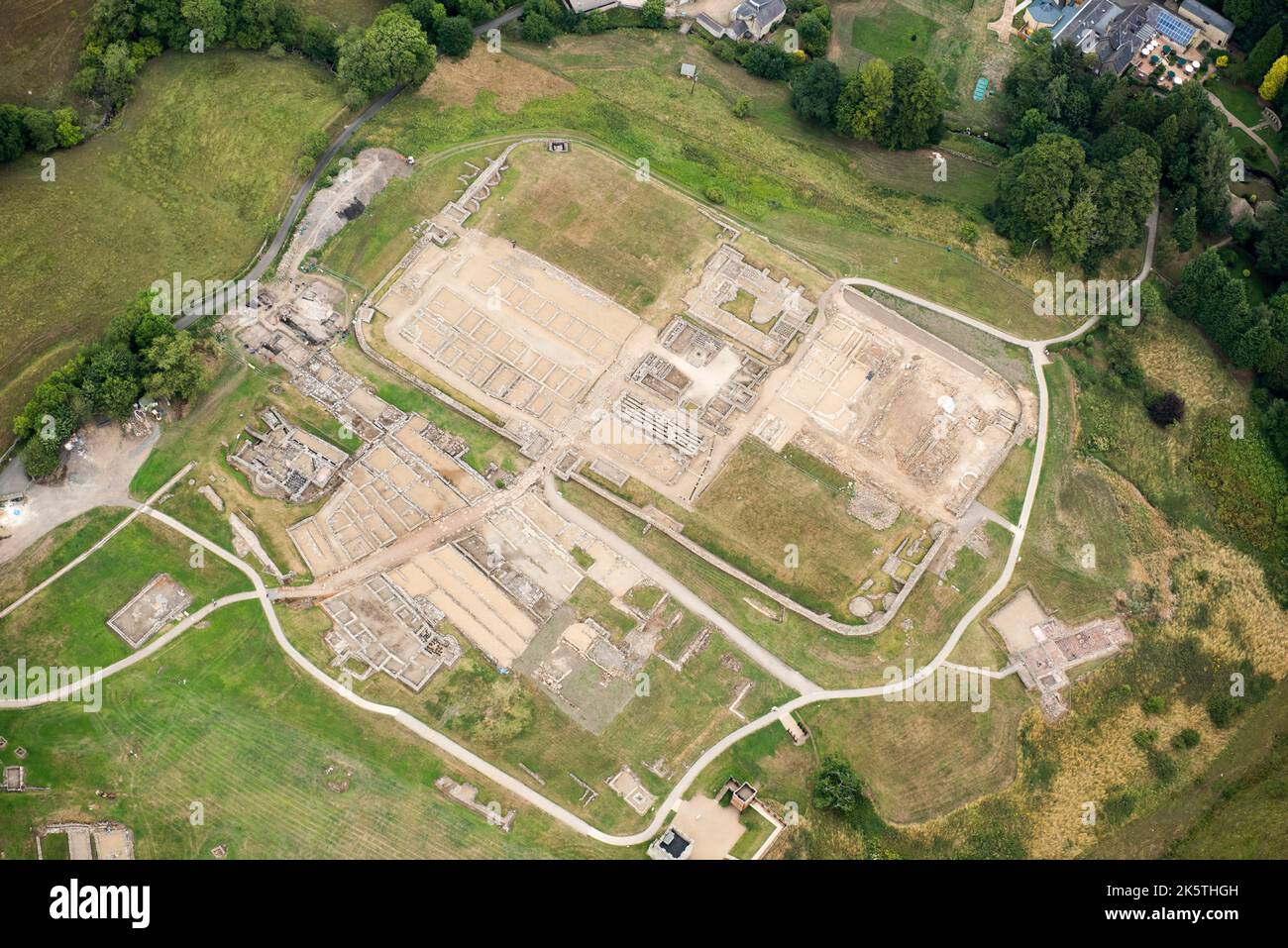 Vindolanda fort aerial hi-res stock photography and images - Alamy