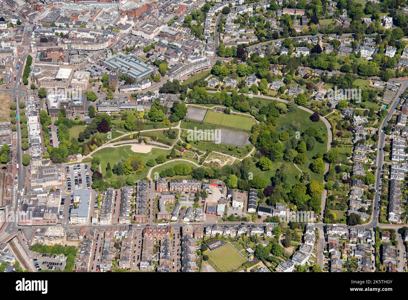 Calverley Park, a landscape of villas set in parkland with communal ...