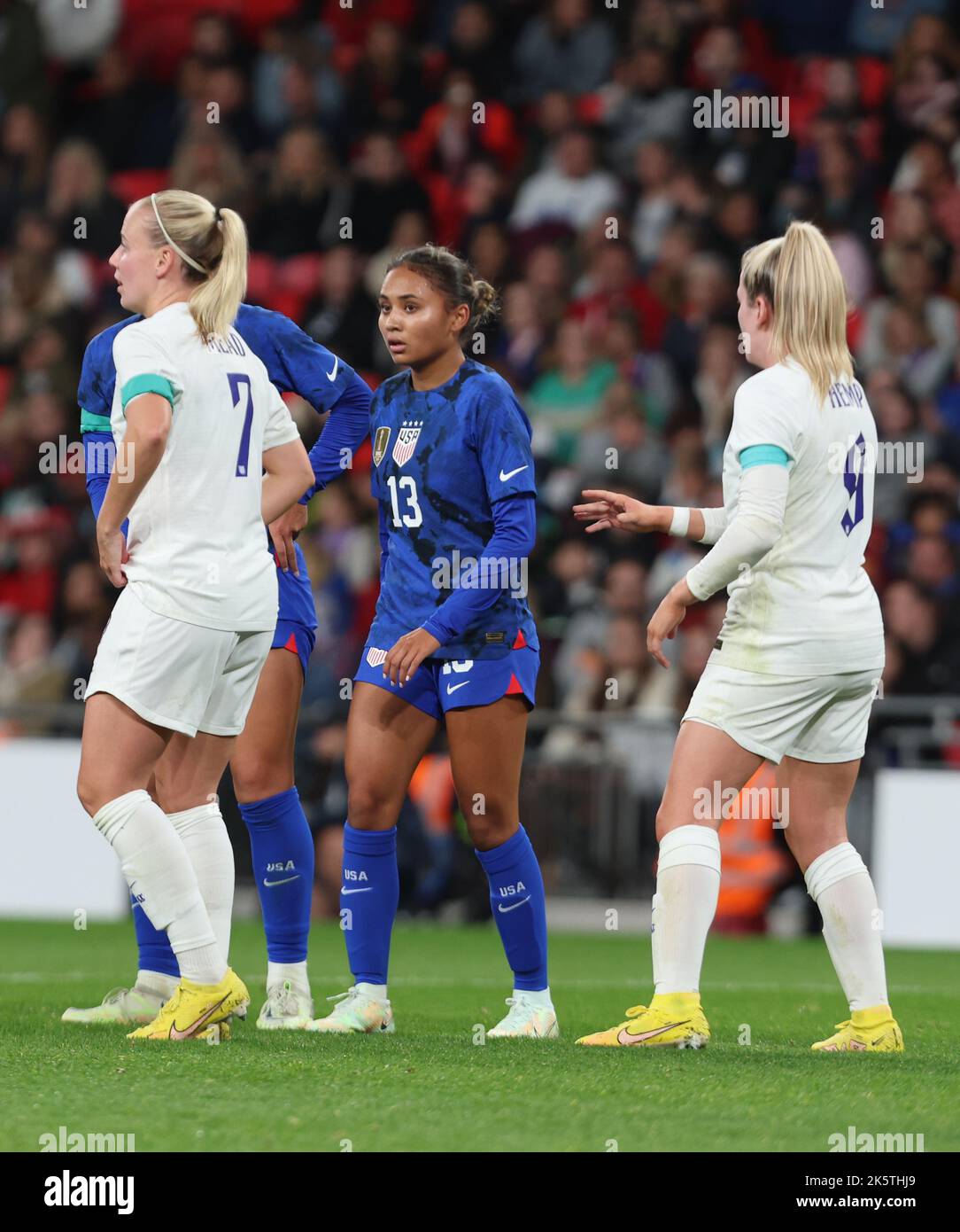 LONDON ENGLAND - OCTOBER 07: Alyssa Thompson of USA making her Debut ...