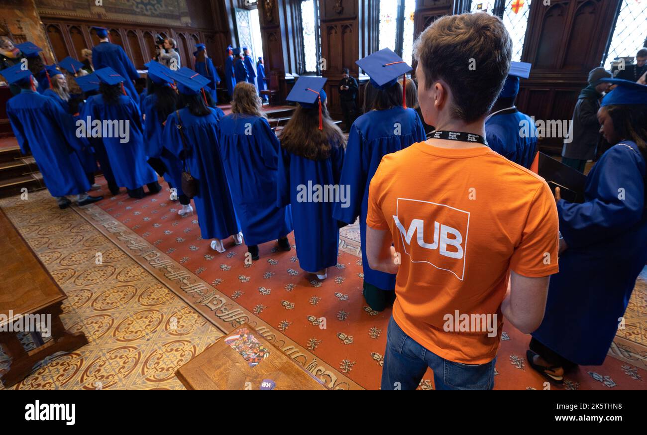 Illustration shows the proclamation ceremony for graduating students of ...