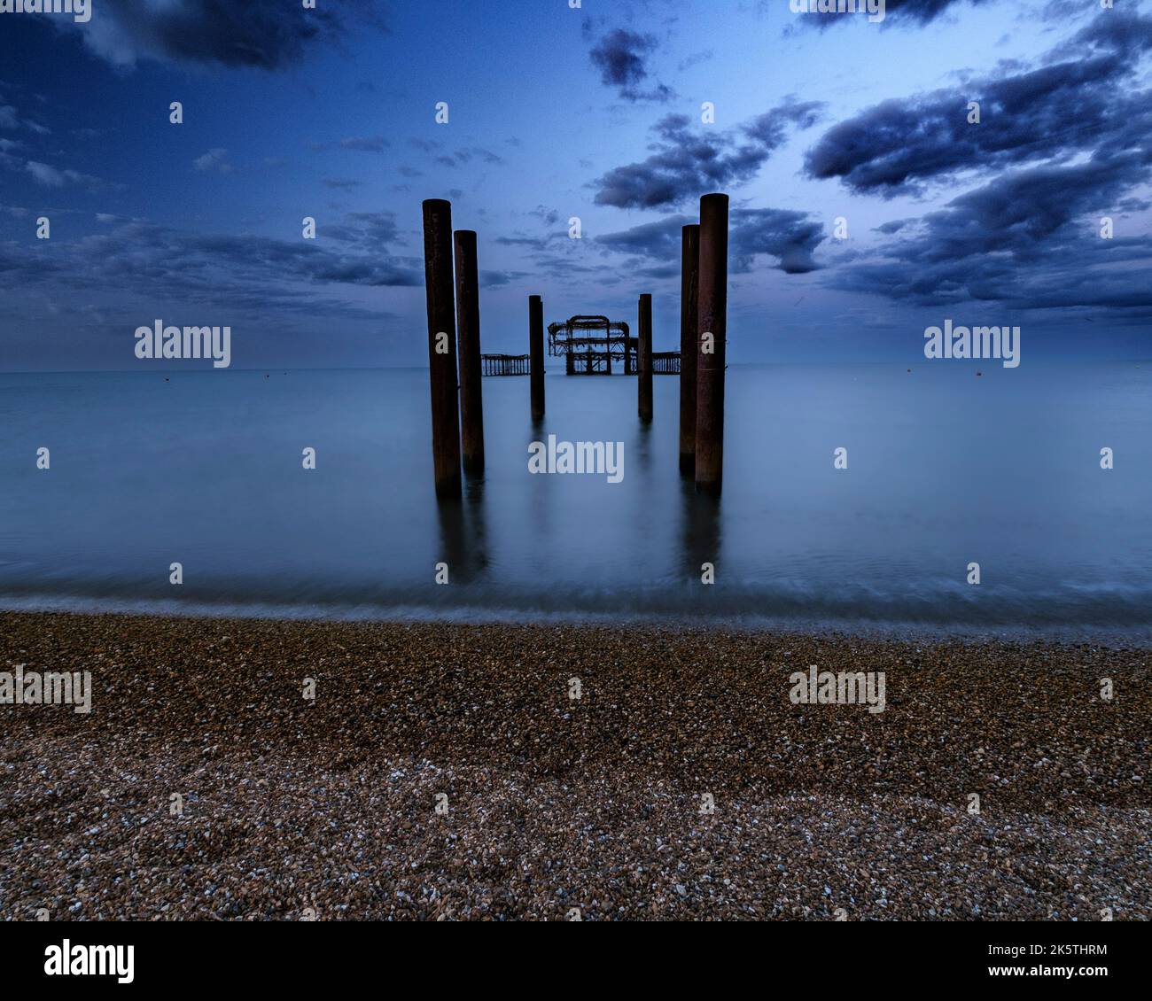 Brighton west pier aerial view hi-res stock photography and images - Alamy