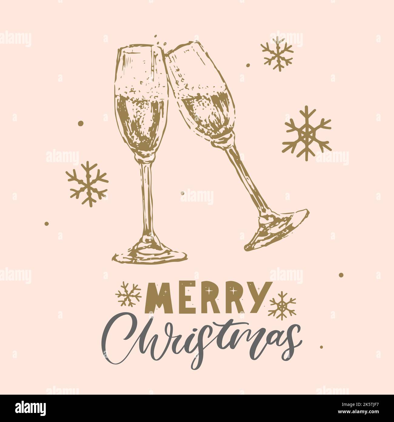Merry Christmas. Happy New Year, 2023. Typography set. Vector logo ...