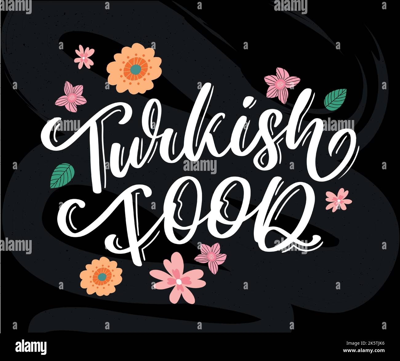 Turkish food letter. Design element. Traditional design. Vector ...