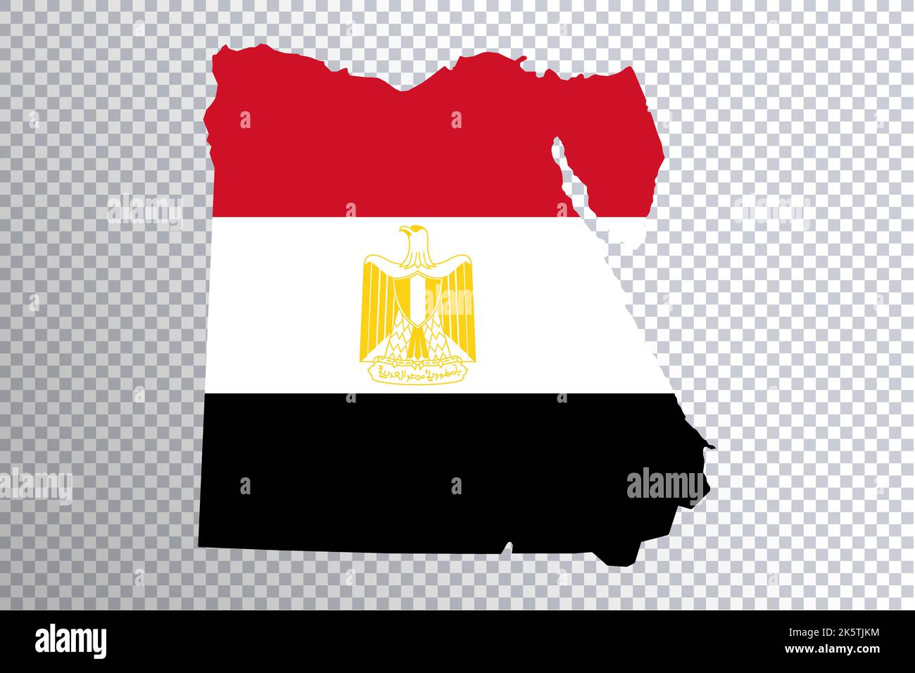 Egypt flag on map, transparent background, Clipping path Stock Photo ...