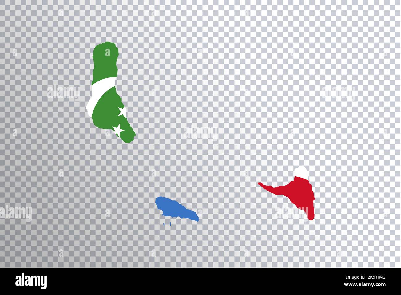Comoros flag on map, transparent background, Clipping path Stock Photo ...
