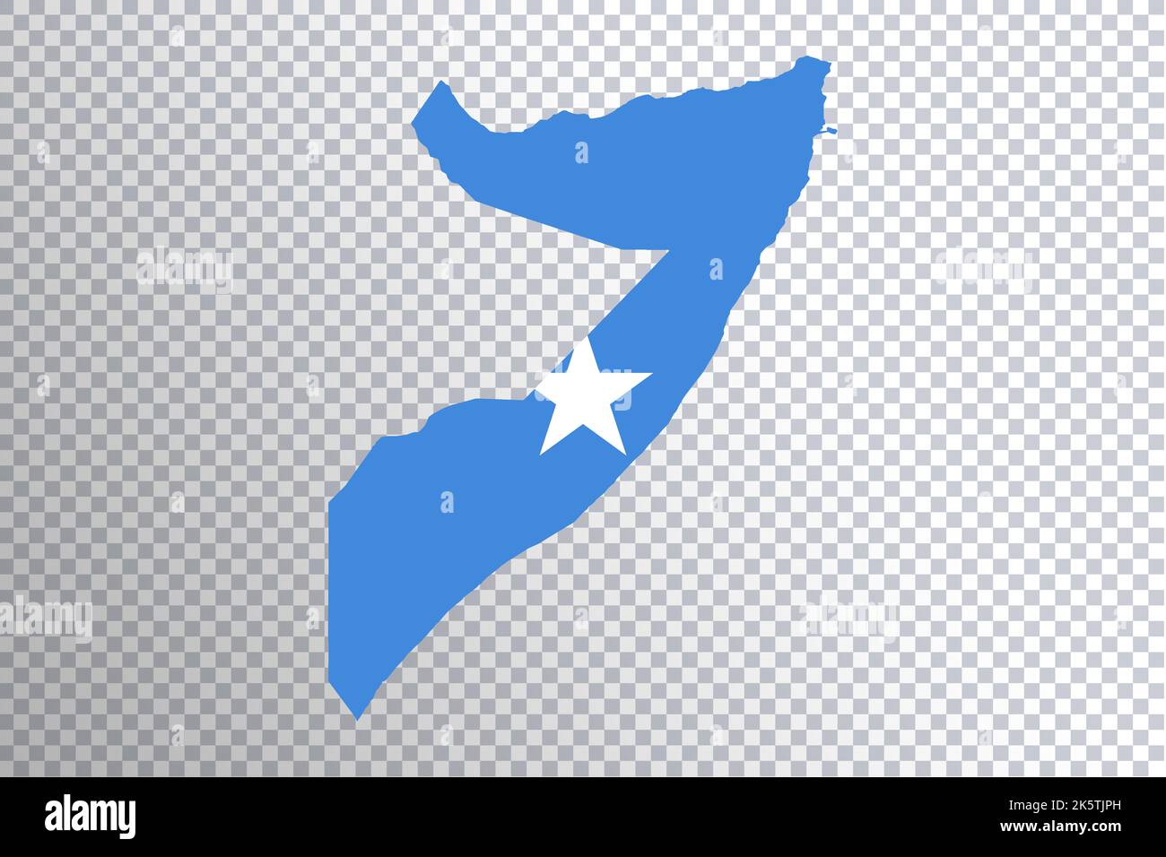 Somalia flag on map, transparent background, Clipping path Stock Photo ...