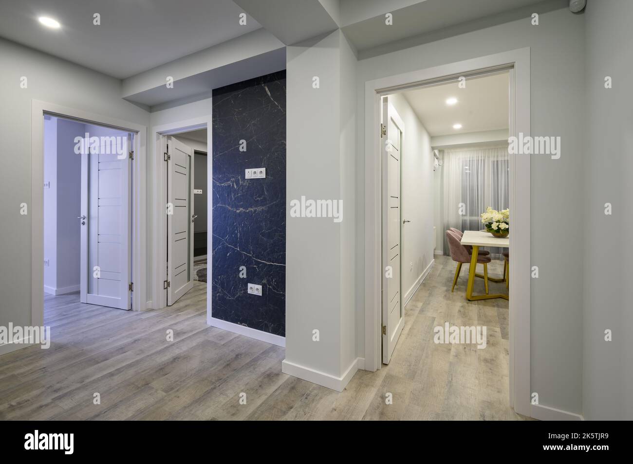 View from entrance hall to other rooms Stock Photo - Alamy