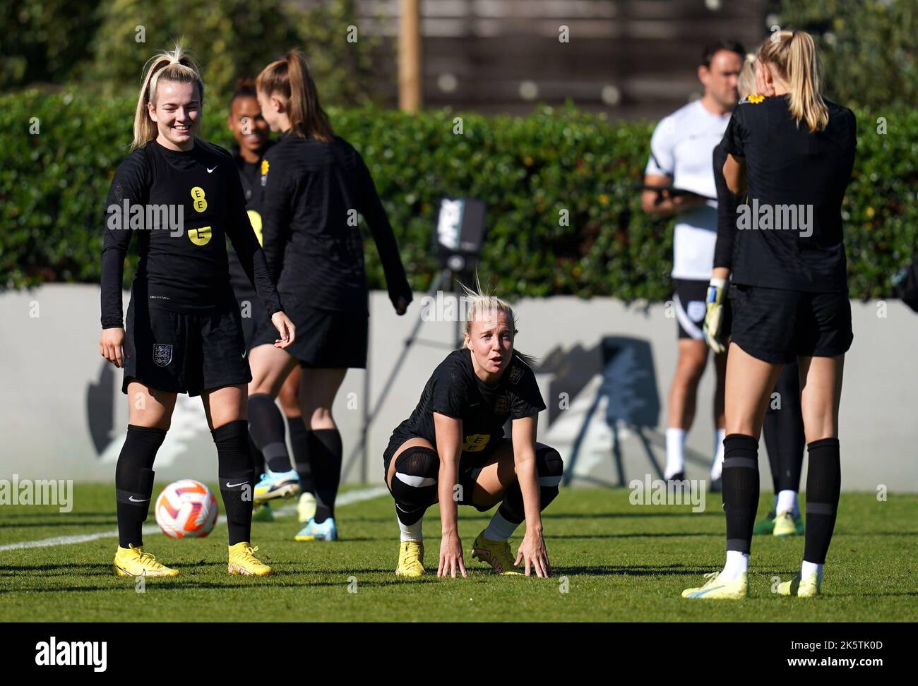 England's Beth Mead during a training session at The Lensbury Resort ...