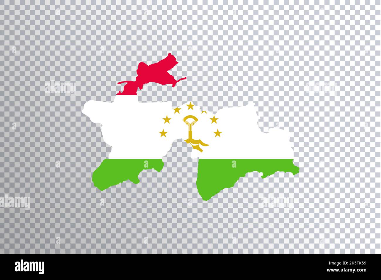 Tajikistan Map Flags