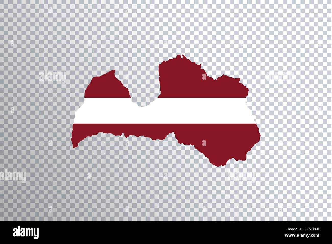 Latvia flag on map, transparent background, Clipping path Stock Photo ...