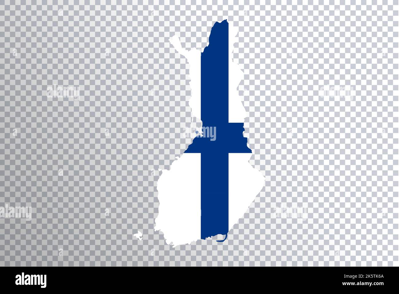 Finland flag on map, transparent background, Clipping path Stock Photo ...