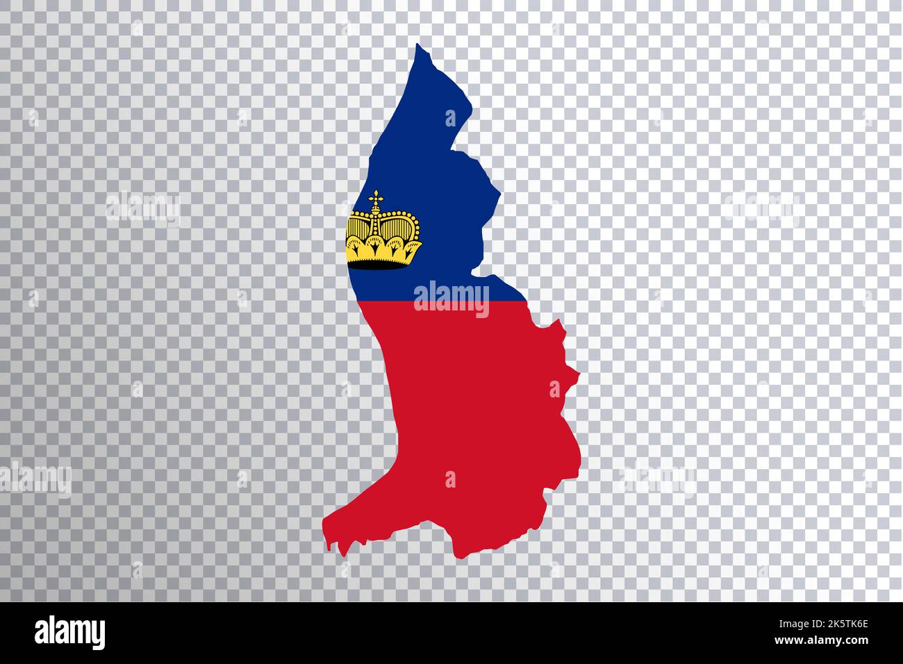 Liechtenstein flag on map, transparent background, Clipping path Stock Photo - Alamy
