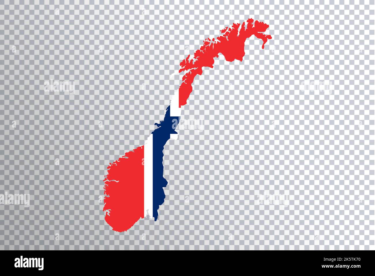 Norway flag on map, transparent background, Clipping path Stock Photo - Alamy