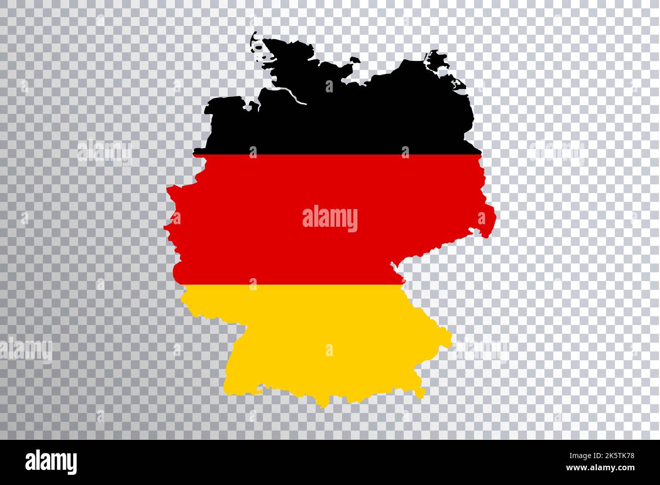 Germany flag on map, transparent background, Clipping path Stock Photo ...