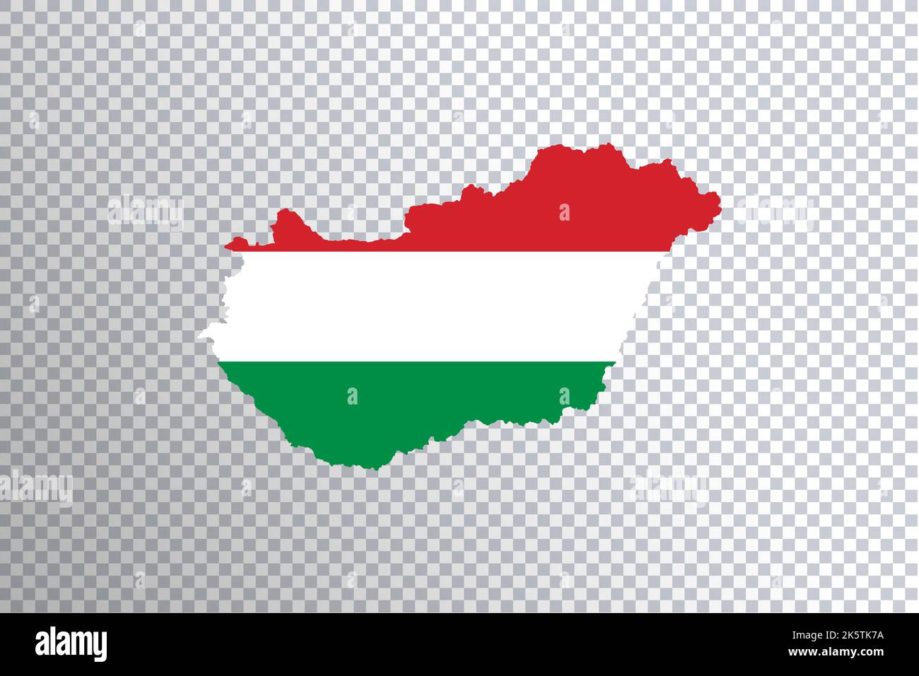 Hungary flag on map, transparent background, Clipping path Stock Photo ...