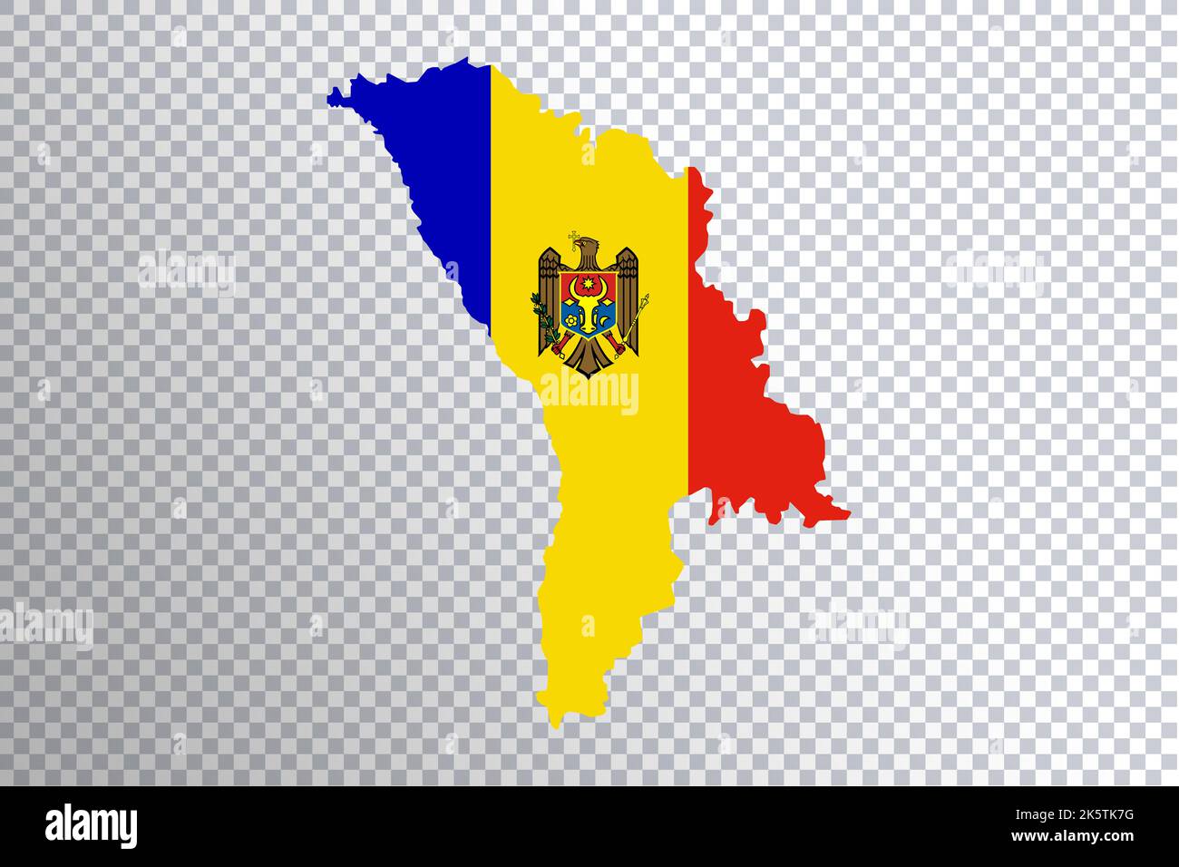 Moldova flag on map, transparent background, Clipping path Stock Photo ...