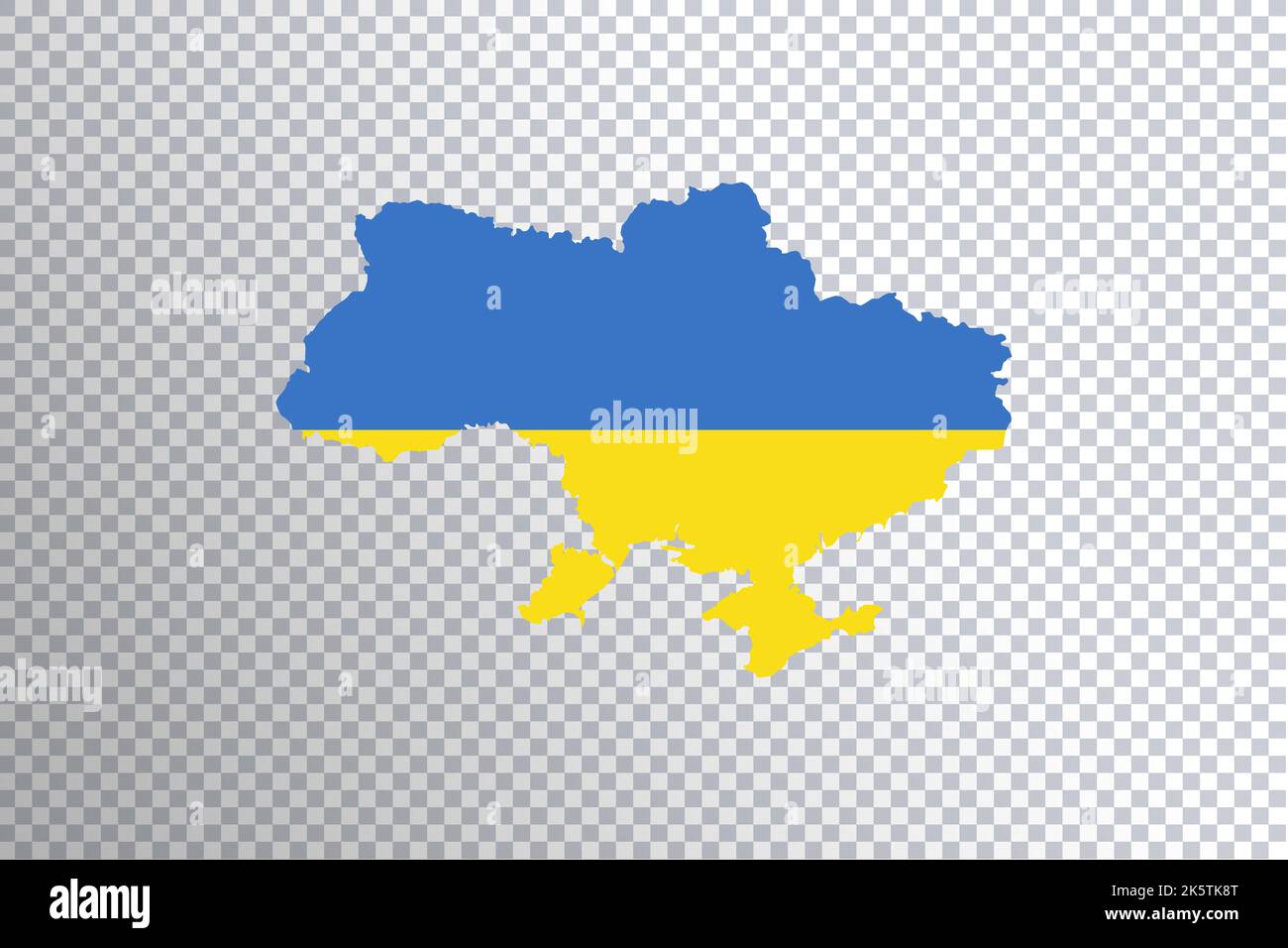 Ukraine flag on map, transparent background, Clipping path Stock Photo ...