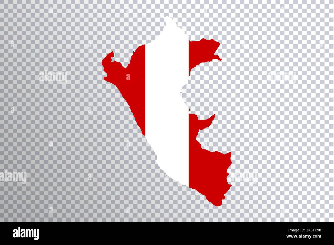 Peru flag on map, transparent background, Clipping path Stock Photo - Alamy