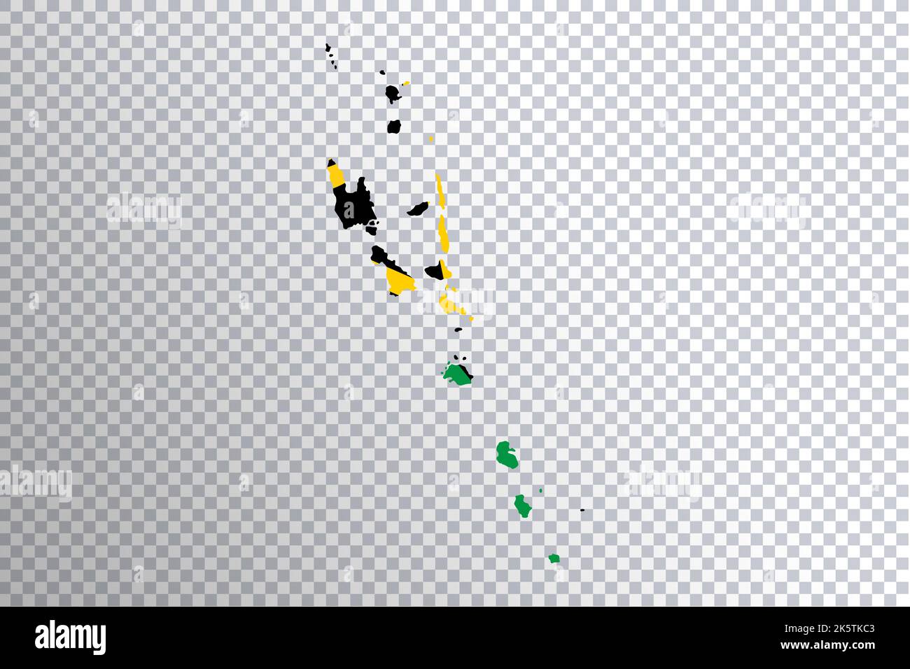 Vanuatu flag on map, transparent background, Clipping path Stock Photo ...