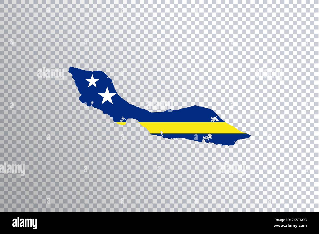 Curacao flag on map, transparent background, Clipping path Stock Photo ...