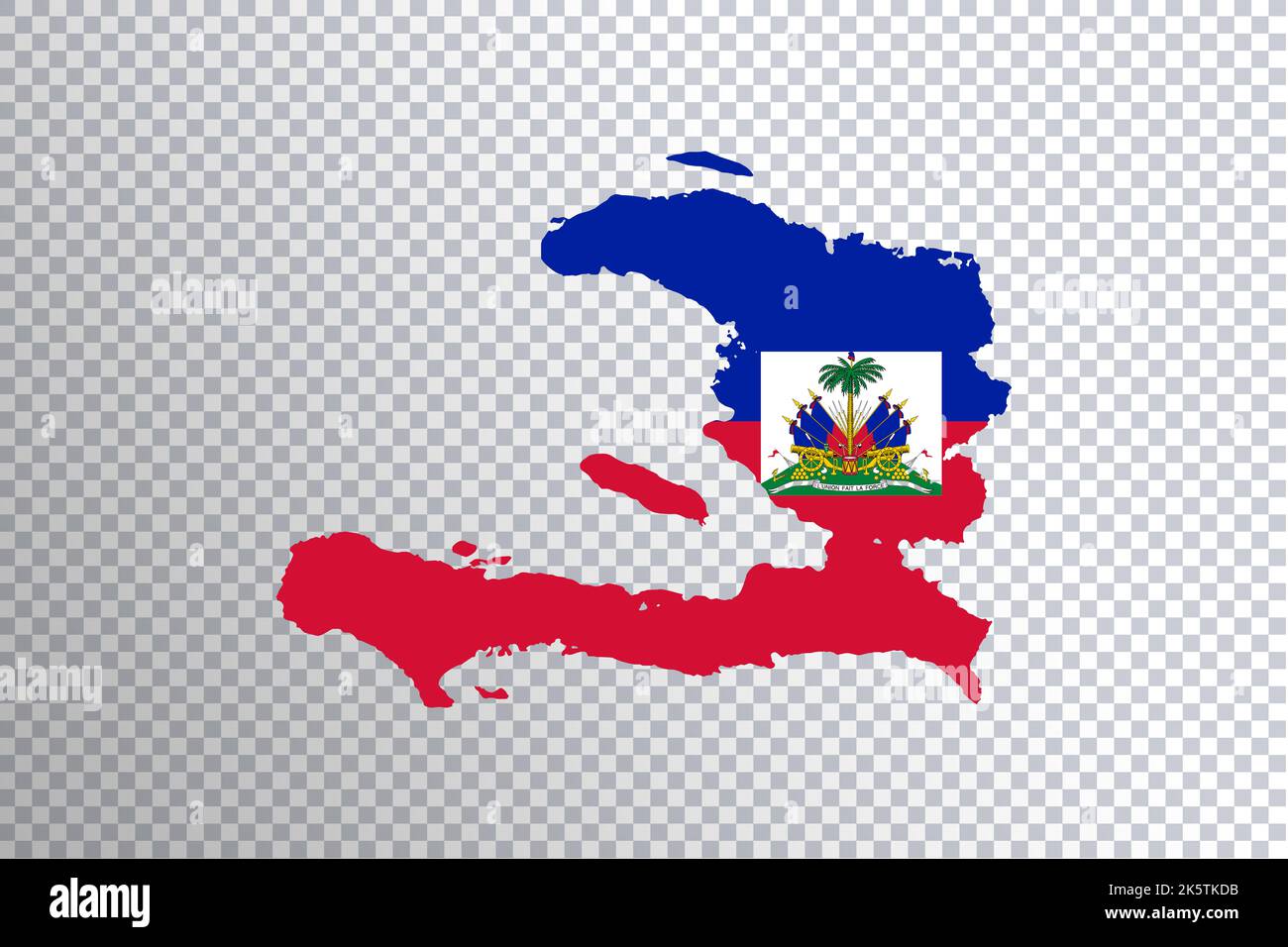 Haiti flag on map, transparent background, Clipping path Stock Photo ...