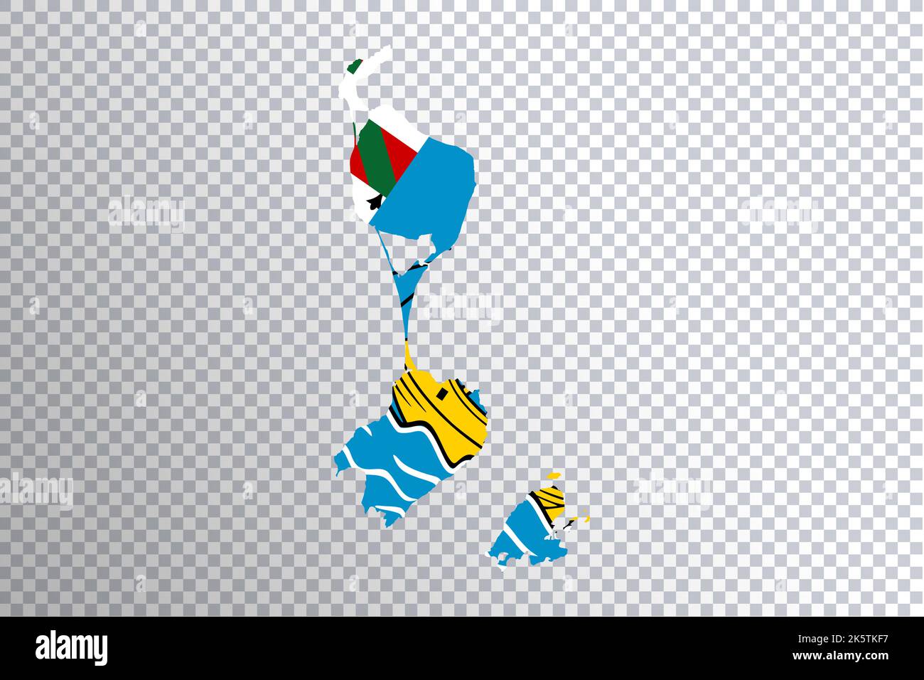 Saint Pierre and Miquelon flag on map, transparent background, Clipping ...