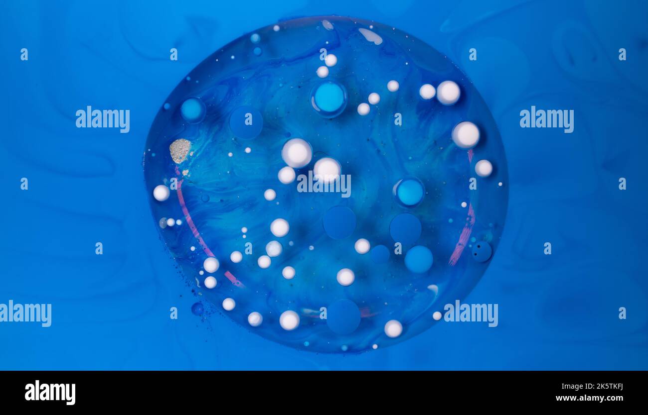 Colorful Bright Bubbles Oil Beautiful Paint Universe Color Moving ...