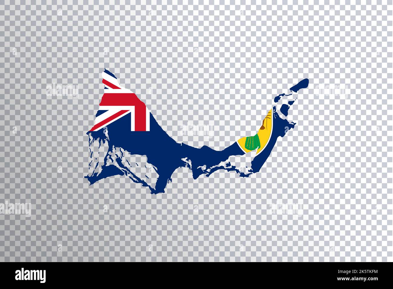 Turks and Caicos Islands flag on map, transparent background, Clipping ...