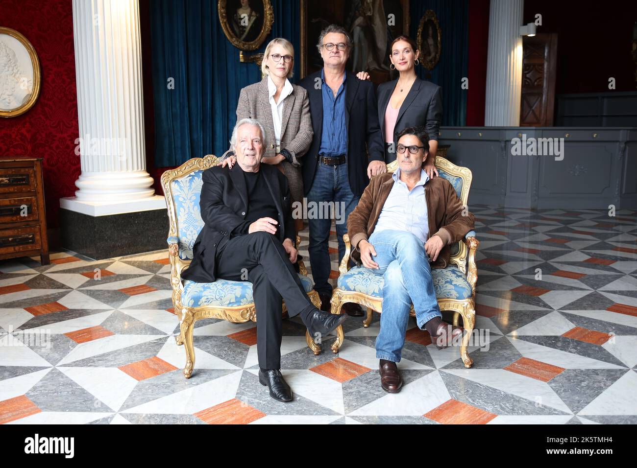 Nice, France on 9. October 2022: Actresses Caroline Anglade, Pascale ...